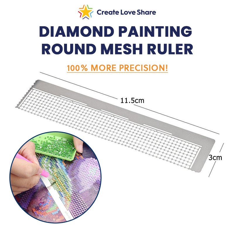 Ruler Guide Alignment Tool for Diamond Painting