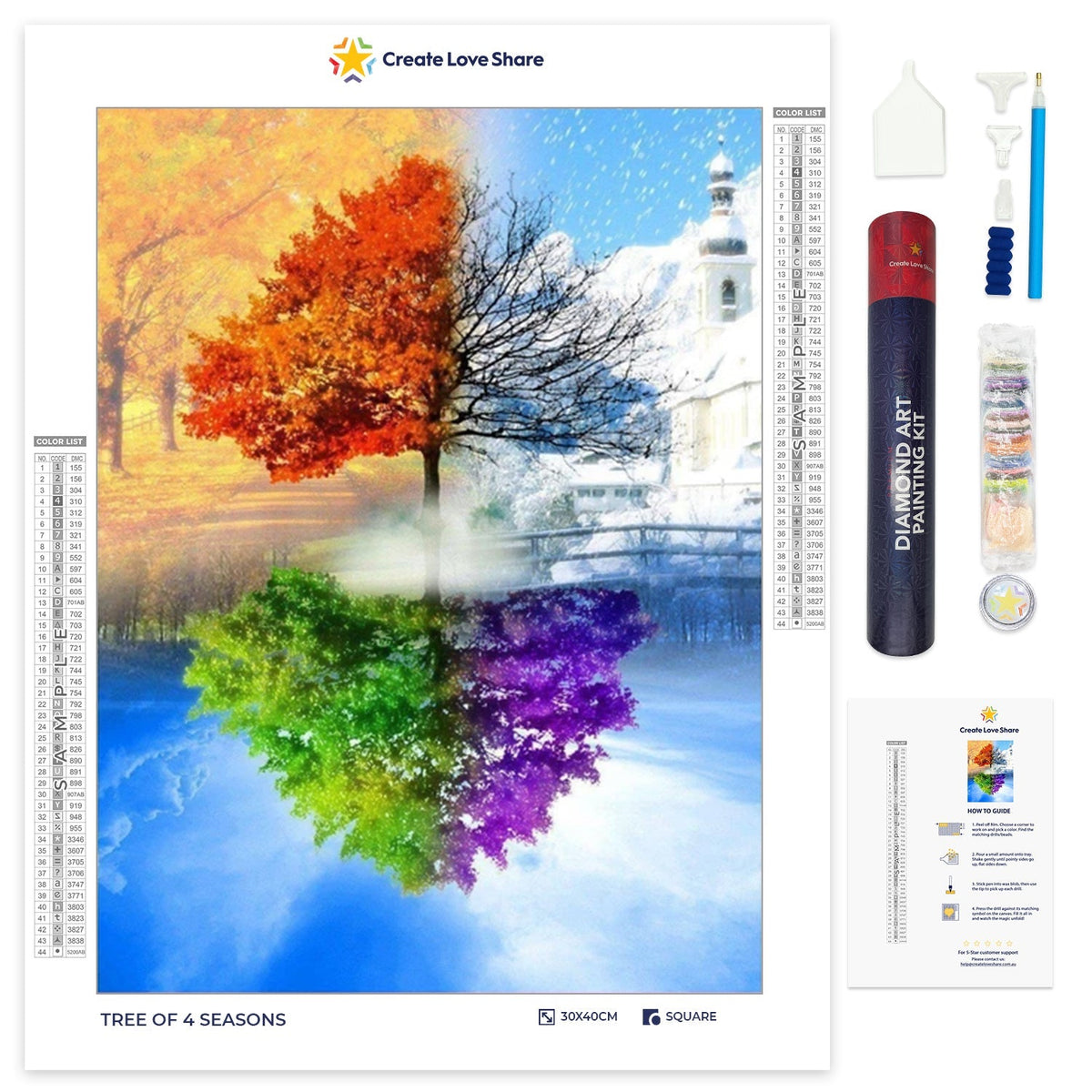 Tree of 4 Seasons Diamond Art Painting Kit